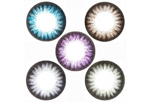 2 Tone Circle & Emotions Colored Contacts - Color Contact Lenses