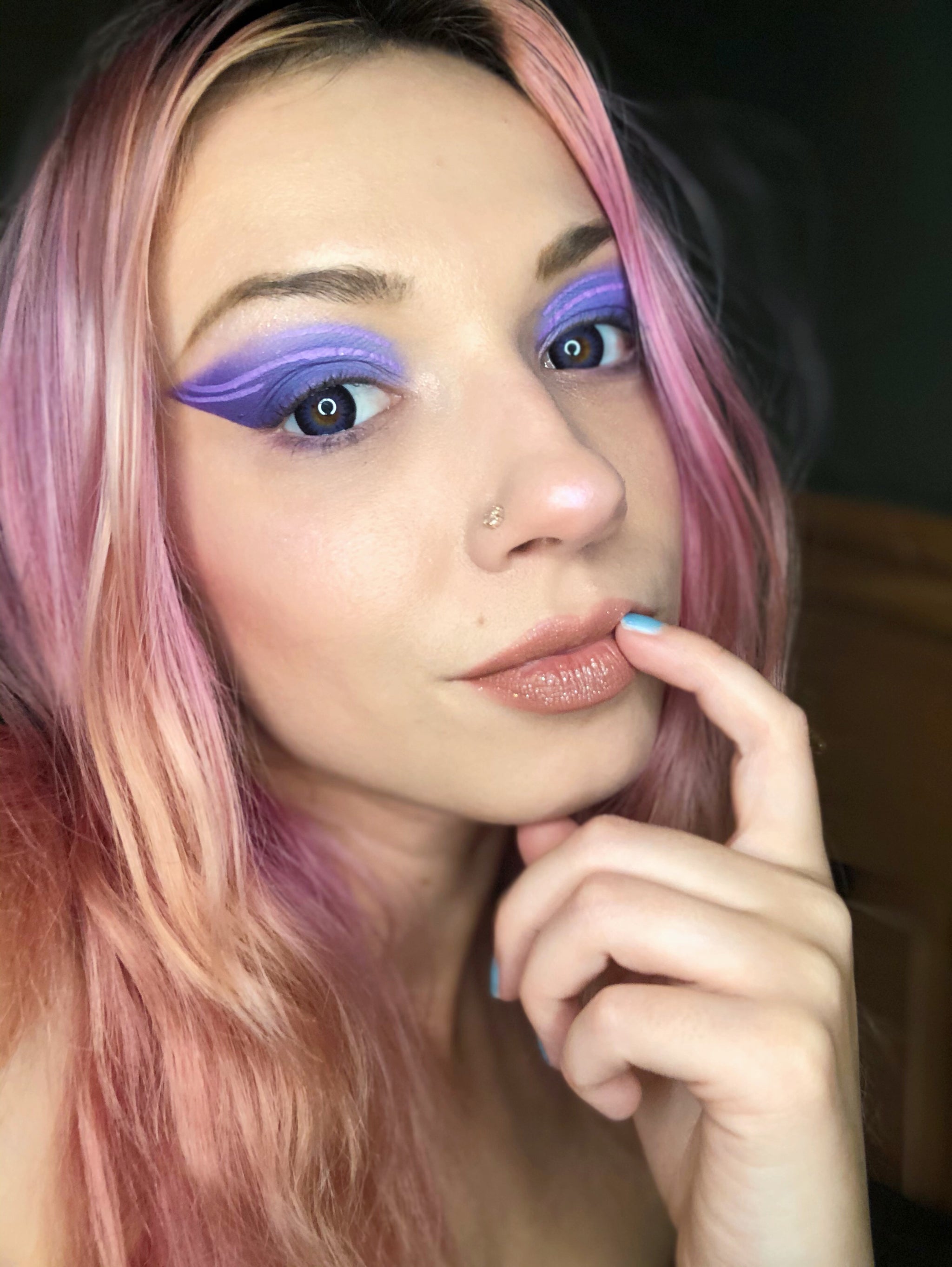 2 Tone Violet Colored Contacts - Buy 2 Tone Violet Contact Lenses Online